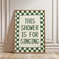 Affixzi Bathroom Wall Art, This Shower Is for Singing, Shower Sign ...