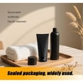 6PCS 150ml 5oz Black Plastic Travel Bottles Refillable Leakproof ...