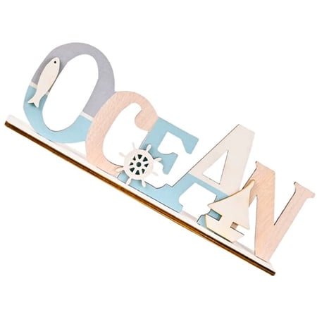 Wooden Ocean Sign Beach Plaque Sign Decor Signs Wooden Table ...
