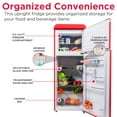 Frigidaire 7.5 Cu. Ft. Top Freezer Refrigerator in RED, Rounded Corners ...
