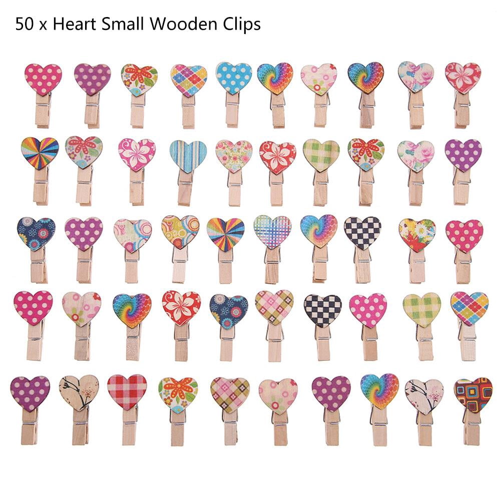Pinzas Para Fotos 50 Uds. Pinzas para ropa de madera pequeñas con ...