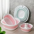 Collapsible Wash Basin Portable Laundry Basin Plastic Basket Multi ...