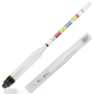 Fermentaholics Triple Scale Hydrometer Test Kit for Homebrewers with ...