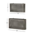 DecMode 46" x 10" Black Metal Industrial Magazine Rack Holder - Walmart.com