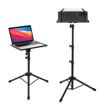 Pyle PLPTS4X2 Universal Adjustable Tripod Design DJ Laptop Stand Holder ...