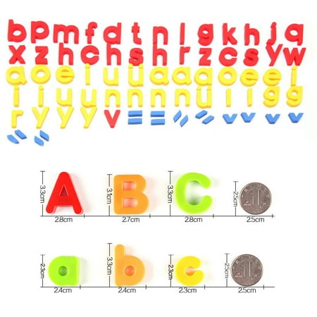 Magnetic Alphabet Magnets Letters Numbers Symbols Toy Set ABC 123 ...