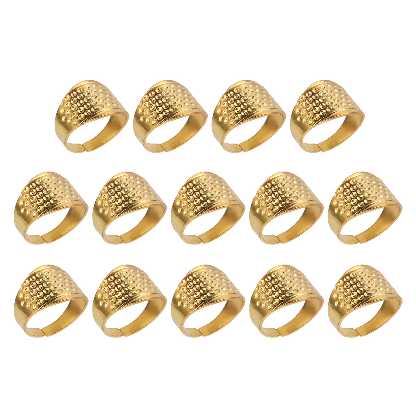 Dedal para dedo, dedal para anillos, dedal redondo dorado para costura ...