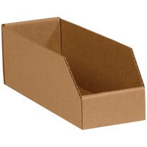 Box Partners Open Top Bin Boxes 3" x 12" x 4-1/2" Kraft 50/Bundle ...