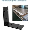 Black Stainless Steel Shelf Bracket,Joint Right Angle Bracket,L Shape ...