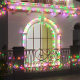 Mollie 43Ft Twinkling Slow Multicolor Xmas Fairy Lights, 100 LED Bulbs ...