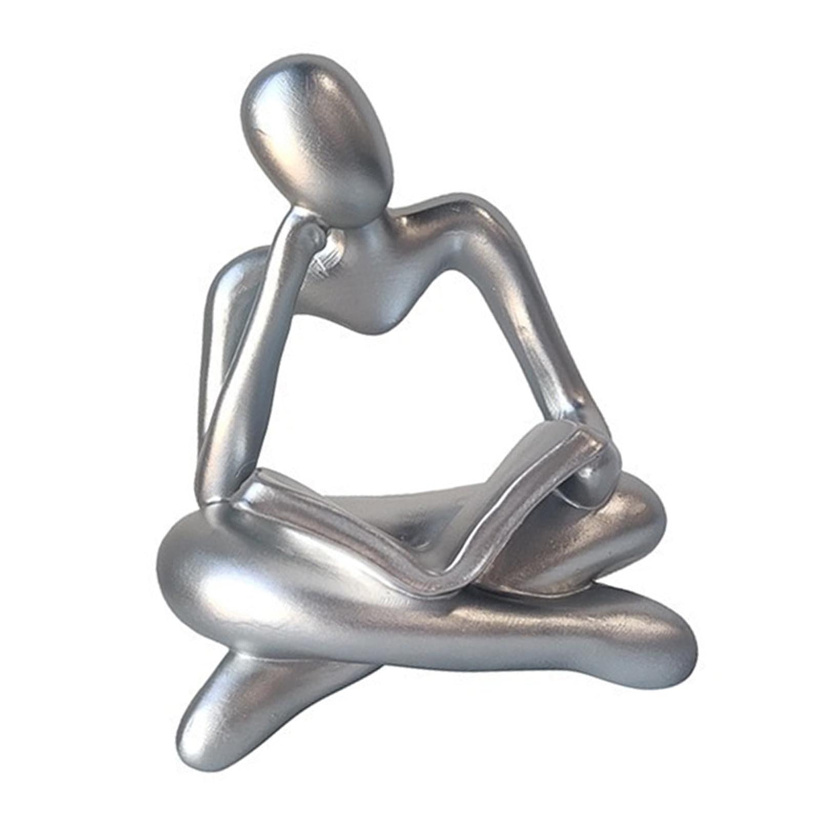 Abstract Thinker Statue Tabletop Decorative Sculpture for Decor ...