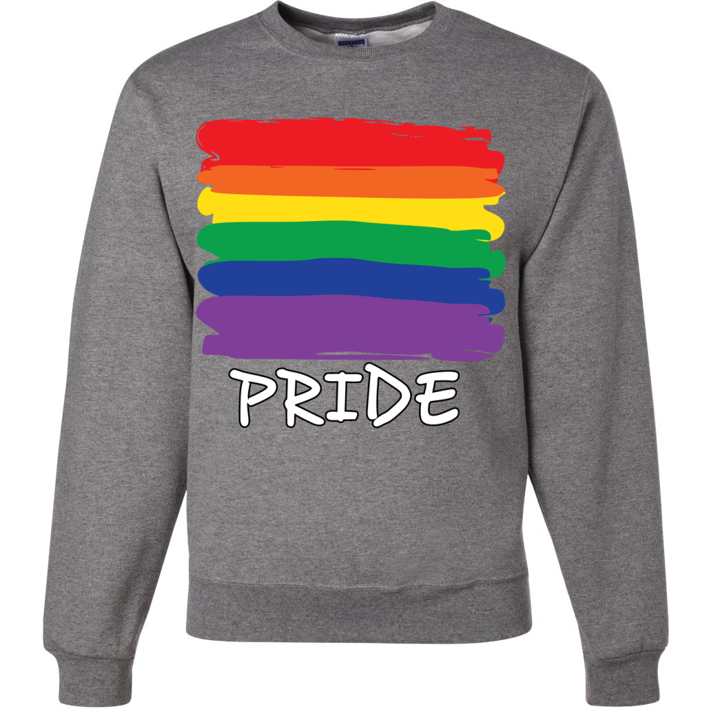 Wild Bobby - Pride Colorful Rainbow Flag Logo LGBT Pride Crewneck ...