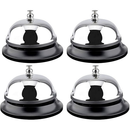 Big Call Bells, 3.38 Inch Diameter, Chrome Finish, All-Metal ...