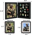 Pin Display Case Picture Frame with 98% Uv Protection Acrylic Door for ...