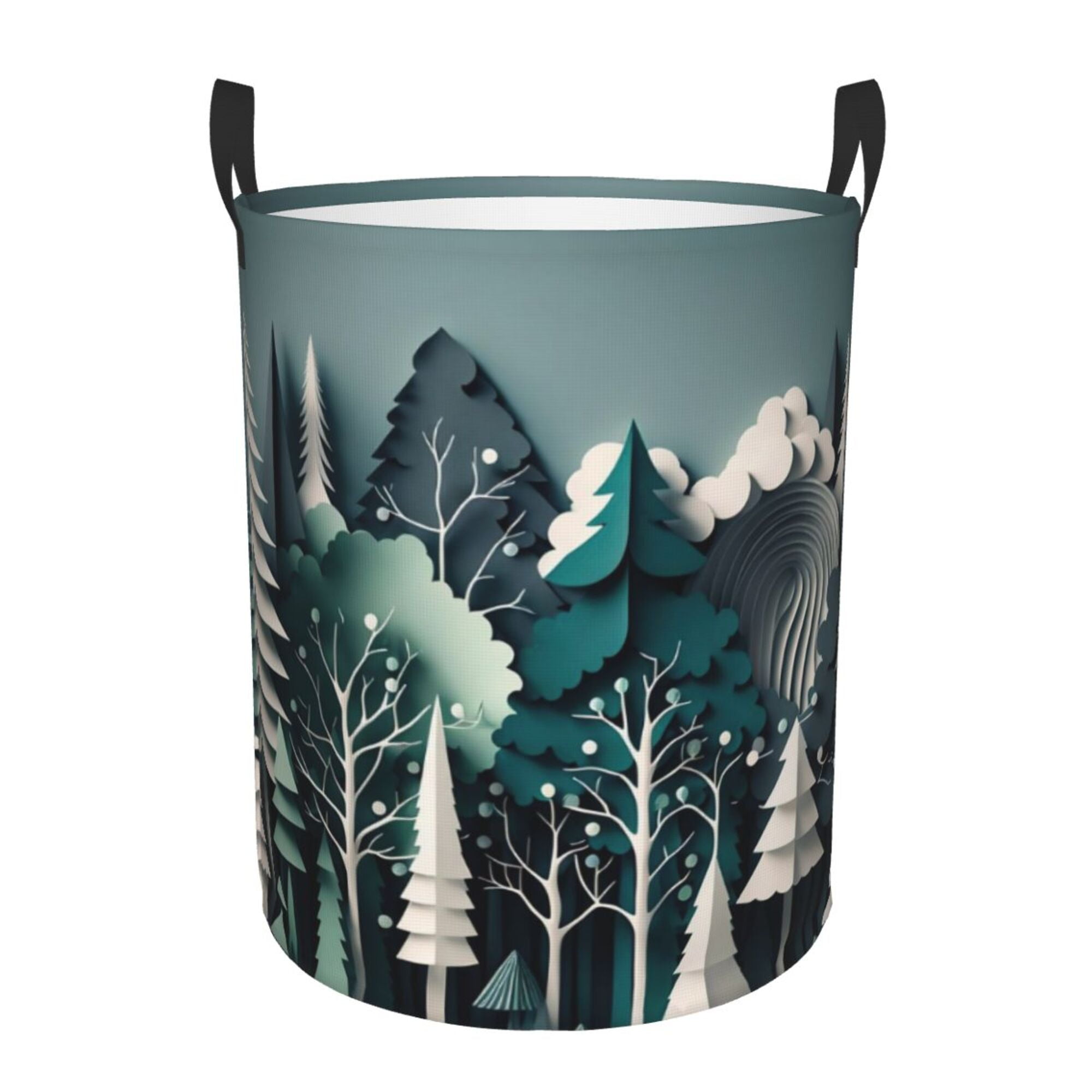 ZICANCN Laundry Basket Organizer, Forest Papercraft Collapsible Hamper ...