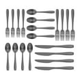 Ornative REMUS Flatware Set - 18/0 Stainless Steel, Matte-Black Finish ...