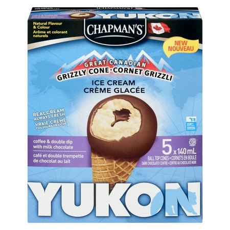 Chapman's Yukon Grizzly Coffee Double Dip Cone, 5 x 140mL - Walmart.ca