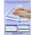 Wireless Keyboard and Mouse Backlit - Typewriter Keyboard with Retro ...