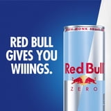 Red Bull Zero Energy Drink, 12 fl. oz., Pack of 4 Cans, 114mg Caffeine ...