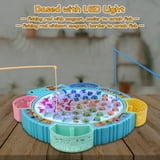 Pakoo Light Up Fishing Game Toys, Rotating Board Game with Music ...