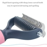 Pet Cat Dog Open Knot Comb Stainless Steel Double-sided Grooming Tool ...