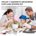 Magnetic Measuring Cups and Spoons Set Color 16-Piece For Dry and ...