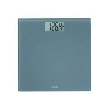 Taylor Digital Clear Glass Bathroom Scale with Unique Curved Design ...
