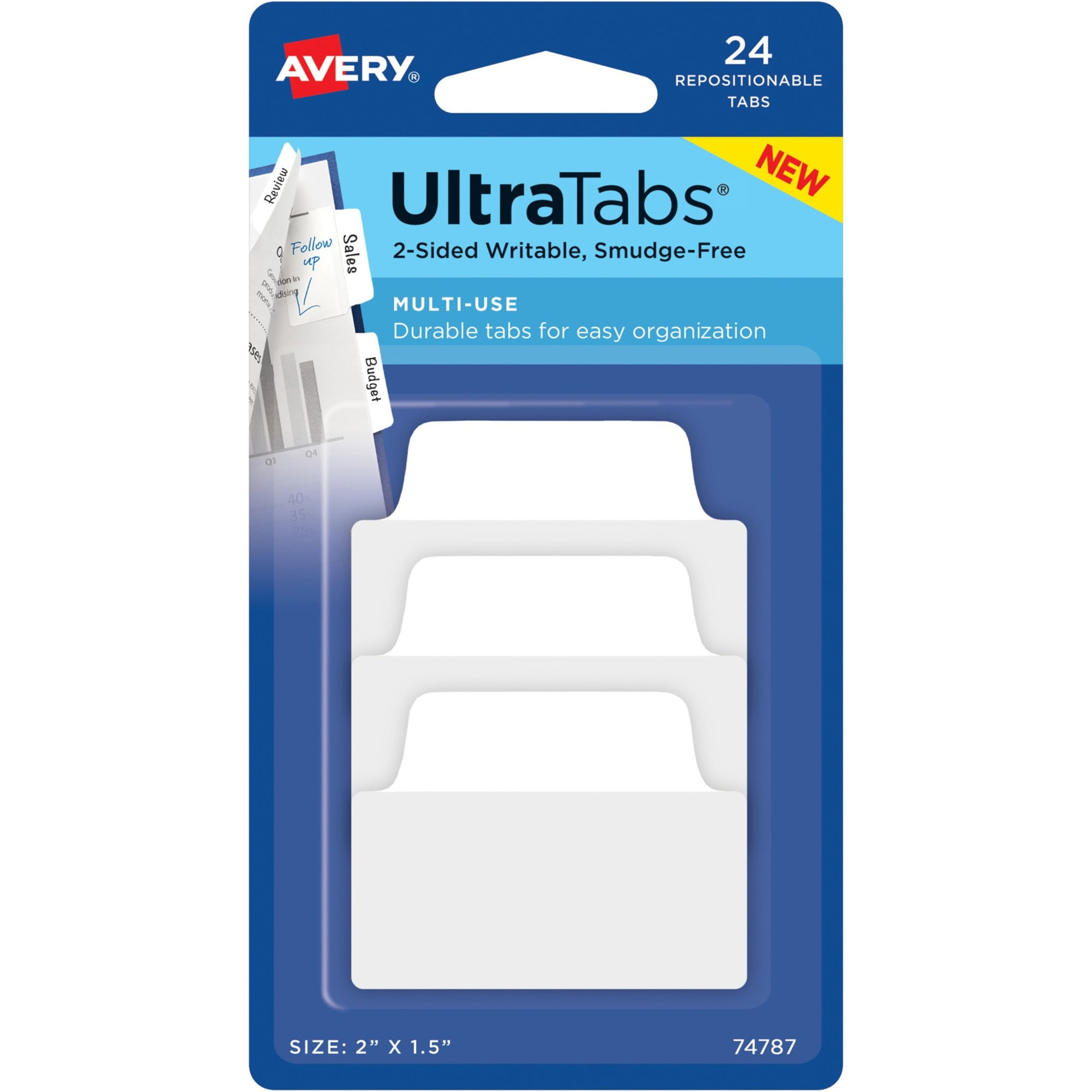 Avery Ultra Tabs Repositionable Multi-Use Tabs Avery Ultra Tabs Repositionable Multi-Use Tabs