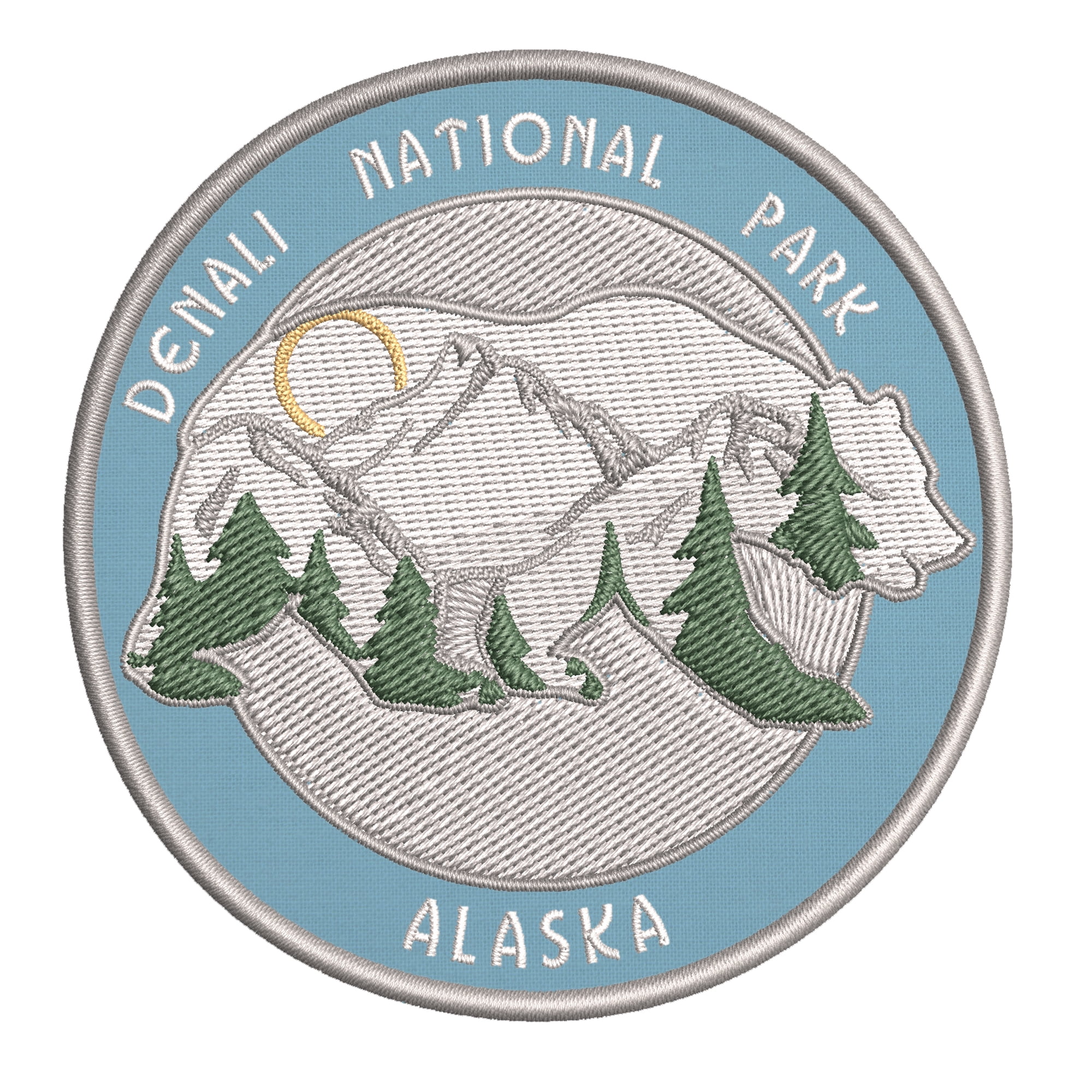 Wander Often! Denali National Park, Alaska 3.5 Inch Iron Or Sew On ...