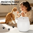 XIUDA Smiley Cat Shaped Pet Cremation Urn for Ashes with Ceramic Head ...