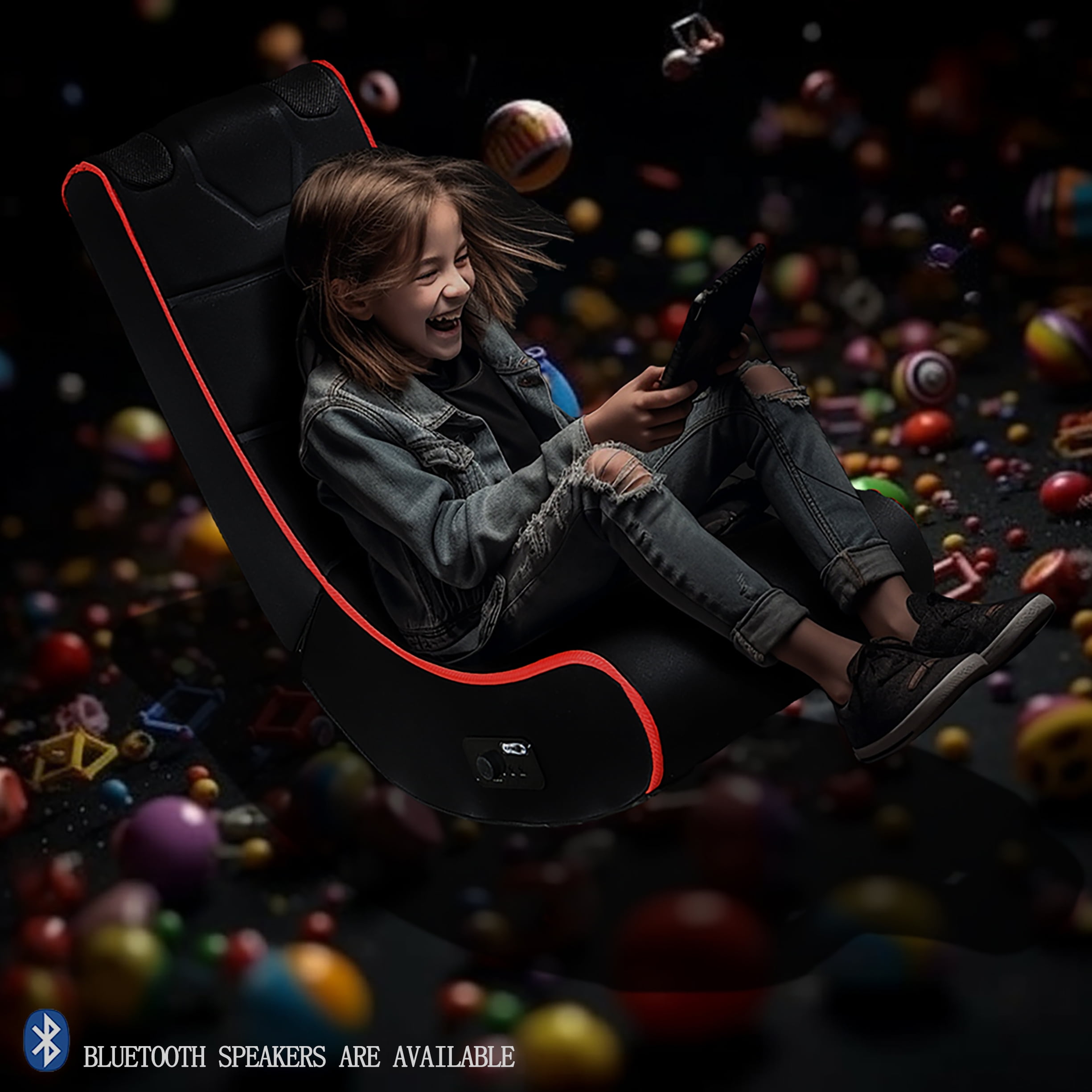 LYPER FOLDABLE GAMING CHAIR WITH ONBOARD SPEAKERS - Walmart.com