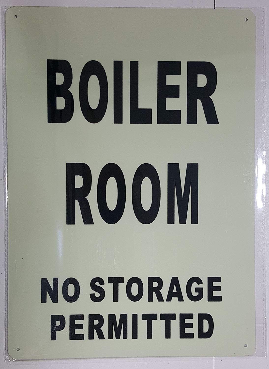 BOILER ROOM SIGN GLOW IN THE DARK (HEAVY DUTY,ALUMINUM SIGN 10X14 ...