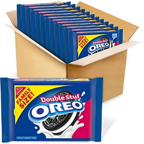 Oreo Double Stuf Chocolate Sandwich Cookies, Family Size, 12 - 20 Oz Packs - Walmart.com