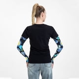Triangles Glowing Yellow Moon Sun Protection Arm Sleeves 19 Inch ...