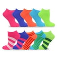 TeeHee Women's Valued 9+1 Pack Fashion No Show Cotton Socks (Multi ...