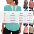 BUIGTTKLOP Women's Long Workout Tops Short Sleeve Mesh Open Back ...