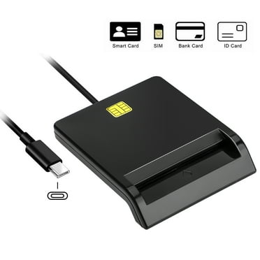 CAC Card Reader, USB C DOD Military Smart Card Reader Fits for Windows ...