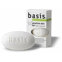 Basis Gentle Face & Body Bar Soap, Fragrance-Free Moisturizer for Dry ...