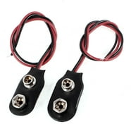 5 Pcs Battery Power Cable Plug Clip 9V DC Jack Connector Wire 13cm ...