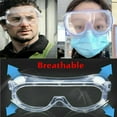 Anti-viru Safety Goggles Over Glasses Soft Clear PC Antivirus Fog Spray ...