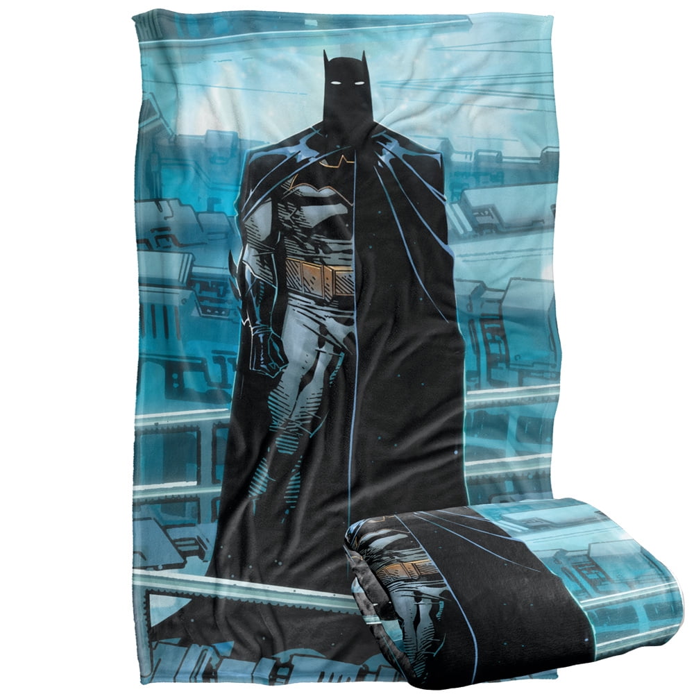 Batman Blanket, 36x58, Batman Batcave Platform Silhouette Silky Touch ...