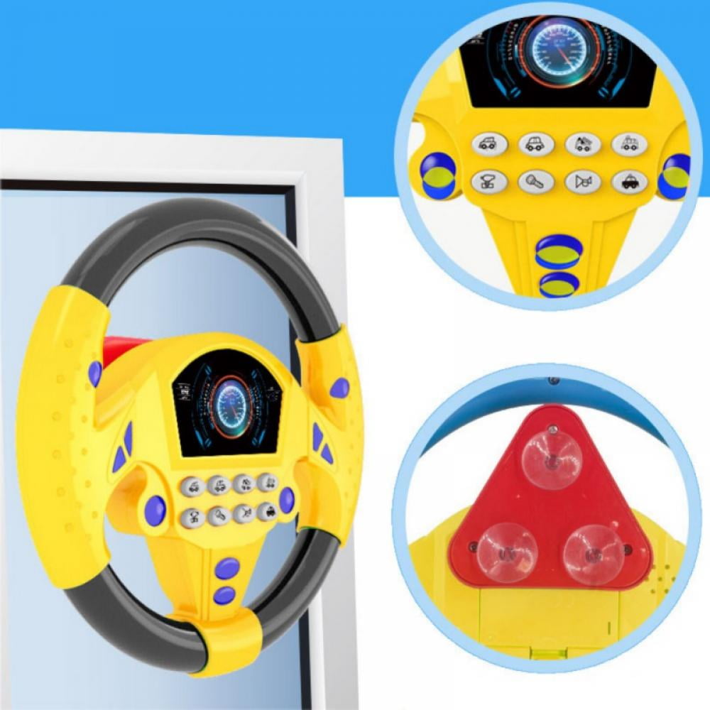 Prettyui New Children Steering Wheel With Sound Simulation Driving Car ...