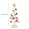 Lixmnse Tabletop Metal Christmas Tree Wrought Iron Ornament Display ...