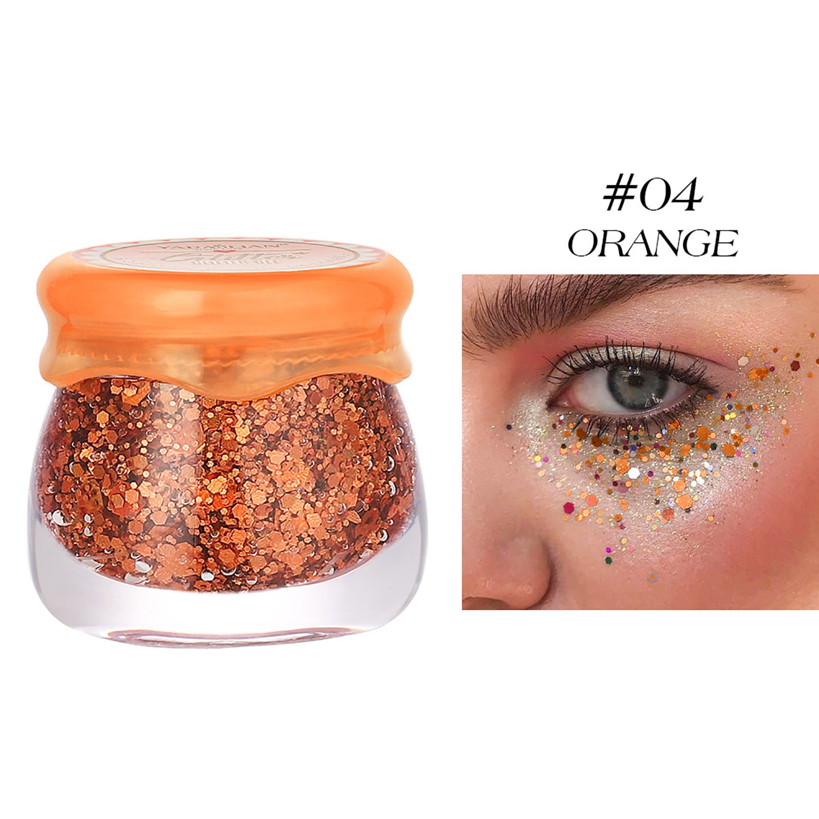 TUTUnaumb Sequins Glitter Eye Shadow Flash Eye Shadow Sequin Gel Self ...