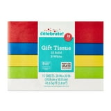 Way To Celebrate Multicolor Gift Wrap Tissue Paper, 15 Count - Walmart.com