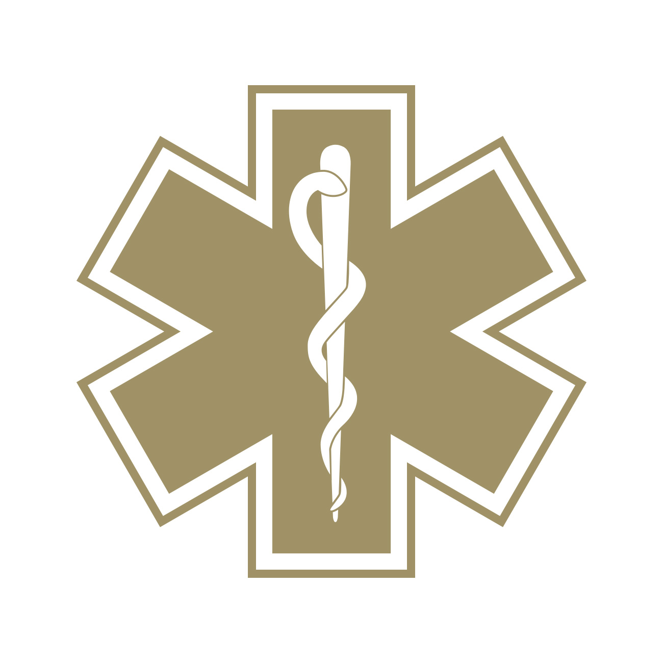 Star of Life Sticker Decal Die Cut - Self Adhesive Vinyl - Weatherproof ...