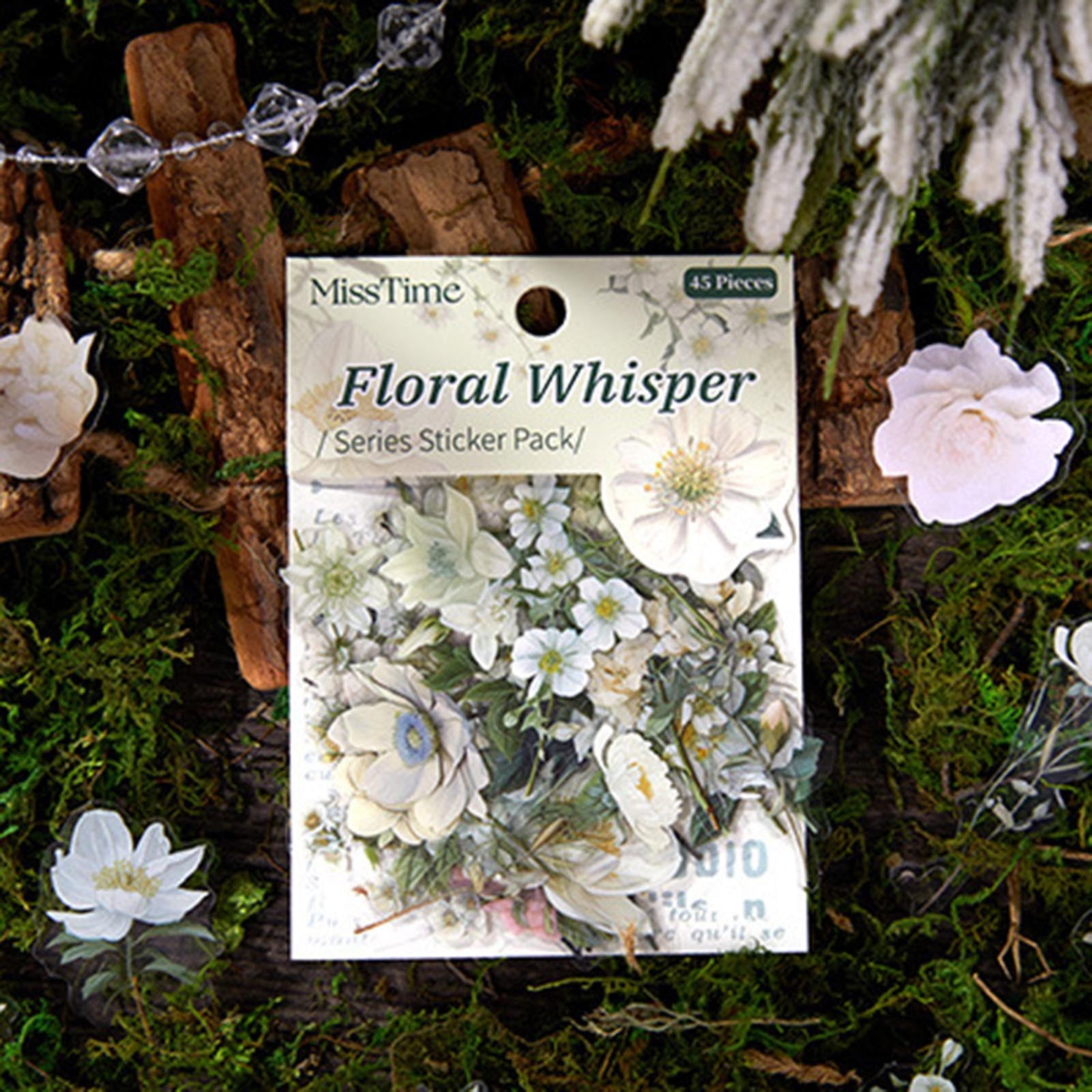 Click here for Chenjiaaa 45pcs Vintage Botanical Floral Stickers... prices