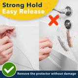 43" x 17" Door Scratch Protector, Plastic Scratch Shield Protect for ...