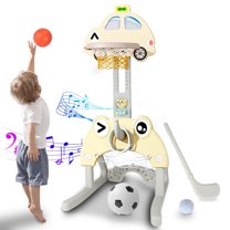 Best Choice Products 3-in-1 Toddler Basketball Hoop Sports Activity ...