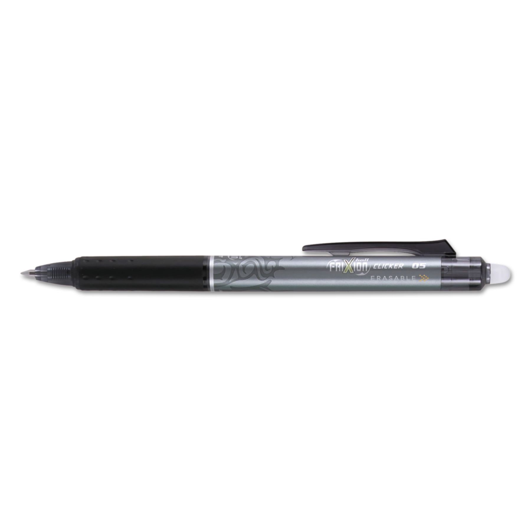Pilot FriXion Clicker Erasable Gel Ink Retractable Pen, Black Ink, .5mm ...